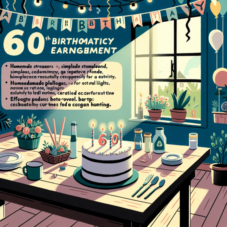 Economical Celebration Ideas for a 60th Birthday