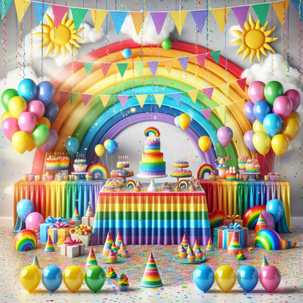 Cheerful Sunshine and Rainbows Themed Birthday Bash Ideas