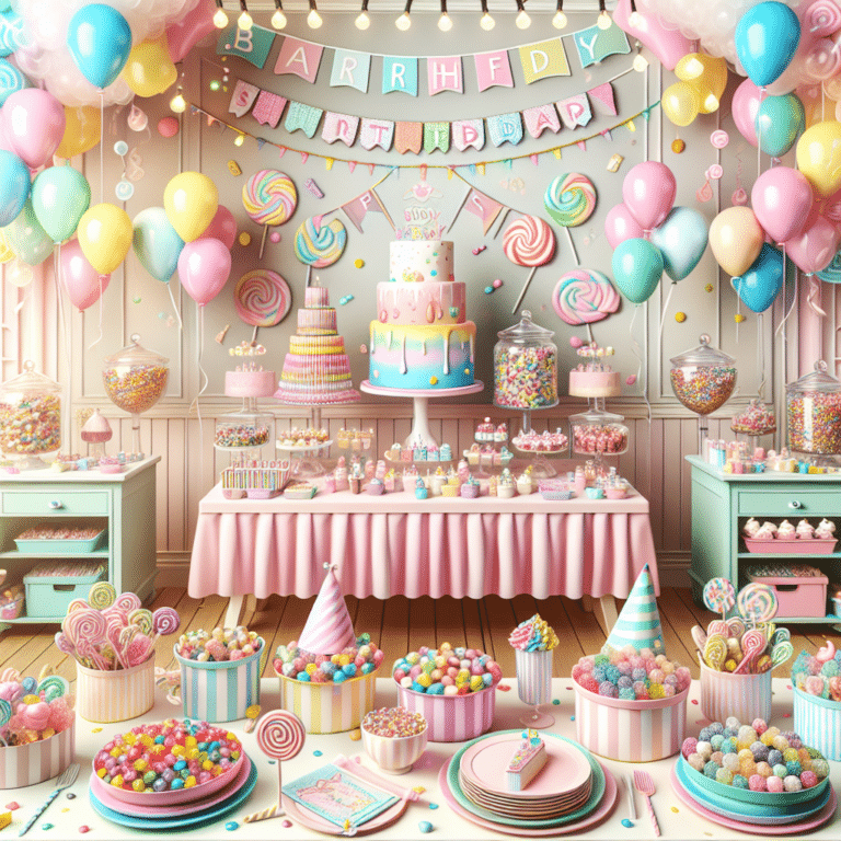 Sweet and Playful Candy Shop-Themed Birthday Party Ideas