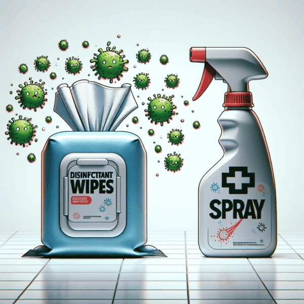Disinfectant Wipes vs. Spray: Germ Killing